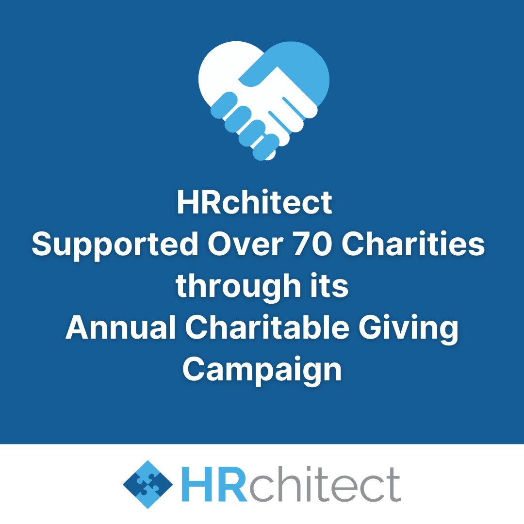 Over 70 Charities Supported by HRchitect through Annual Charitable ...